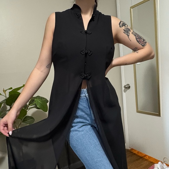 Dress Barn | Tops | Vintage Maxi Vest W Buttons | Poshmark